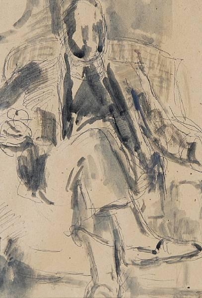 Duncan Grant | Portrait of Clive Bell (1940 - 1945) | MutualArt