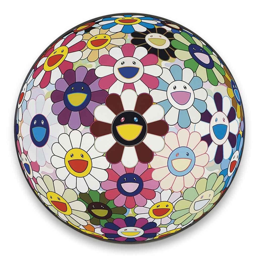 Takashi Murakami | Red Flower Ball (3-D) (2007) | MutualArt