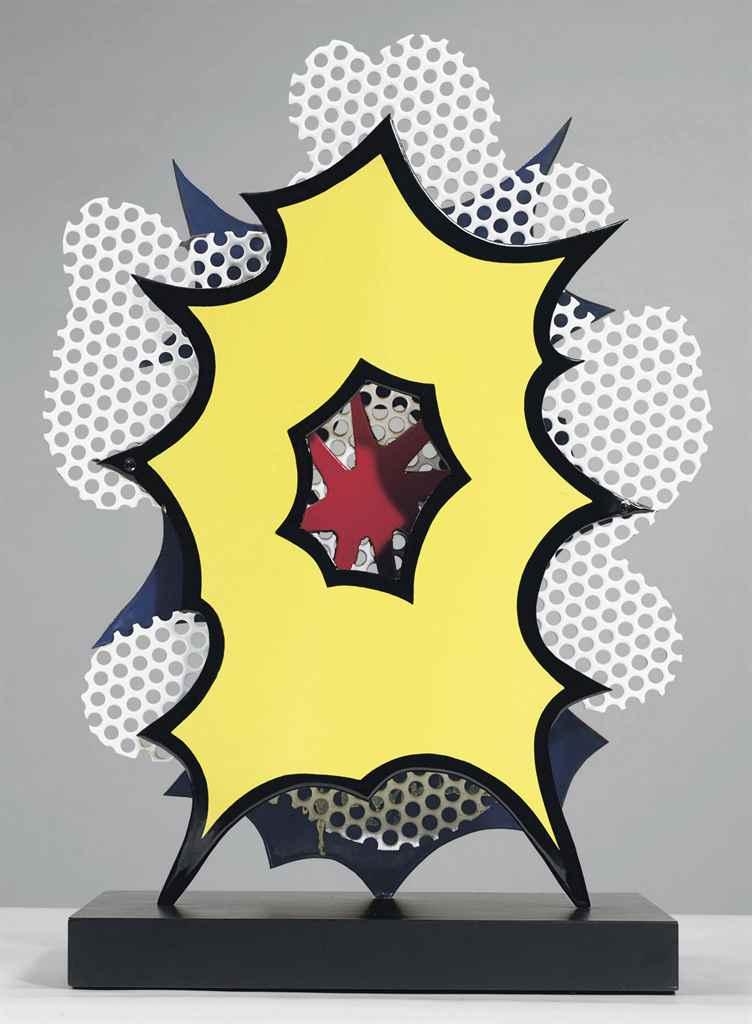 Roy Lichtenstein | Standing Explosion (Red) (1966) | MutualArt