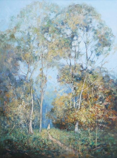 Syd Mather | Children on a Country Path | MutualArt