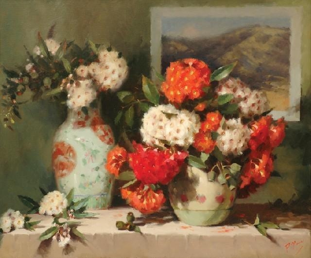 Patricia Moran | Interior View with Still Life | MutualArt