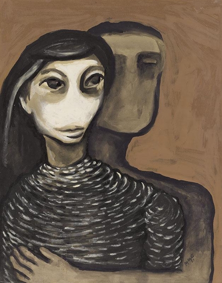 Joy Hester | Lovers (1957) | MutualArt