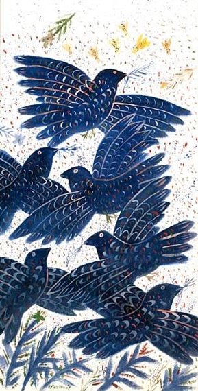 Alecos Fassianos | Blue birds | MutualArt