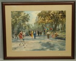 John C. Pellew | Balloon Seller in the Park | MutualArt