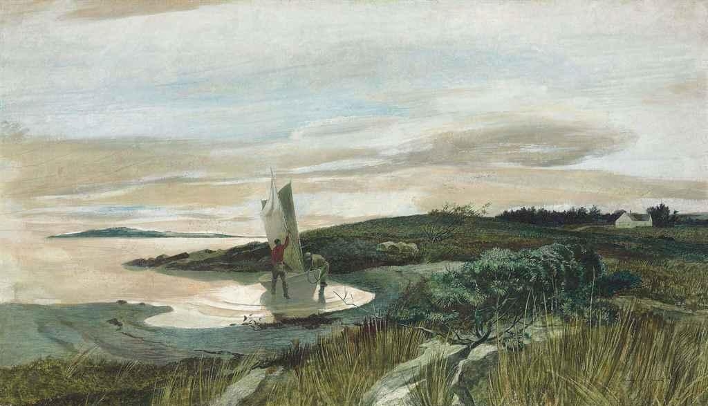 Andrew Wyeth | WINTER CORN FIELDS (1942) | MutualArt