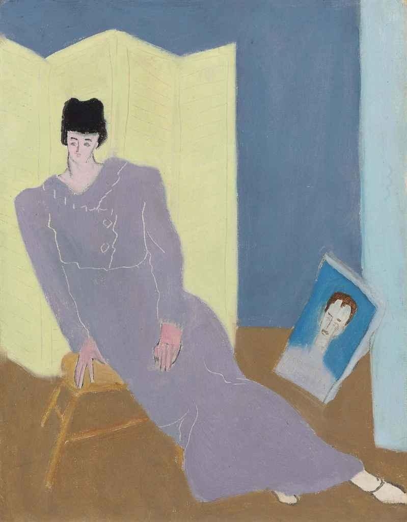 Milton Avery | Head of a Woman (1944) | MutualArt