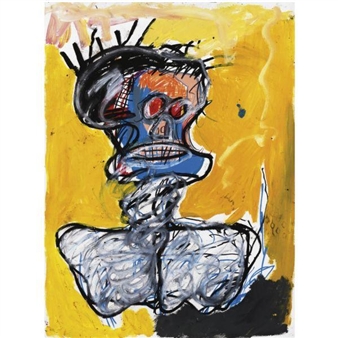 Jean-Michel Basquiat | Untitled (Keith Haring) (1983) | MutualArt
