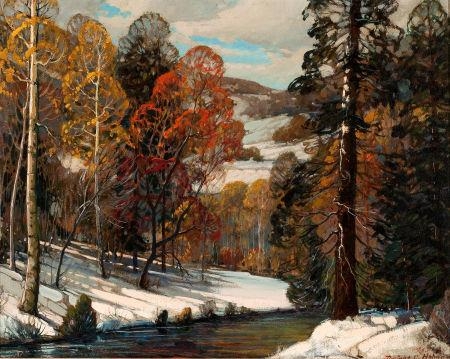 Dwight C. Holmes | Winter Landscape (1953) | MutualArt