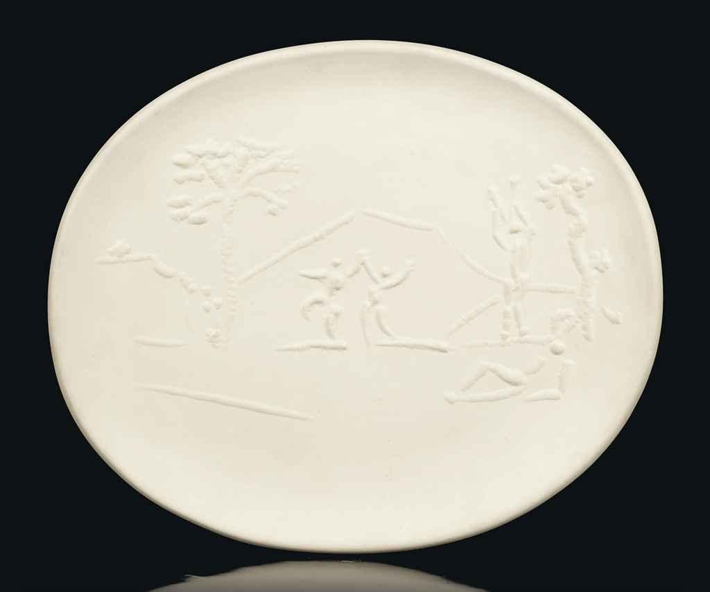 Pablo Picasso | Dancers and Diaulos Player (1956) | MutualArt