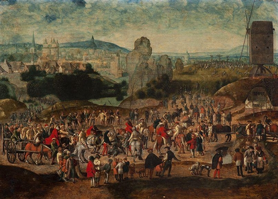 The Brunswick Monogrammist | Christ carrying the cross | MutualArt