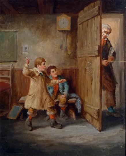 Henry Alexander | 'Snow scene through a winter window' | MutualArt