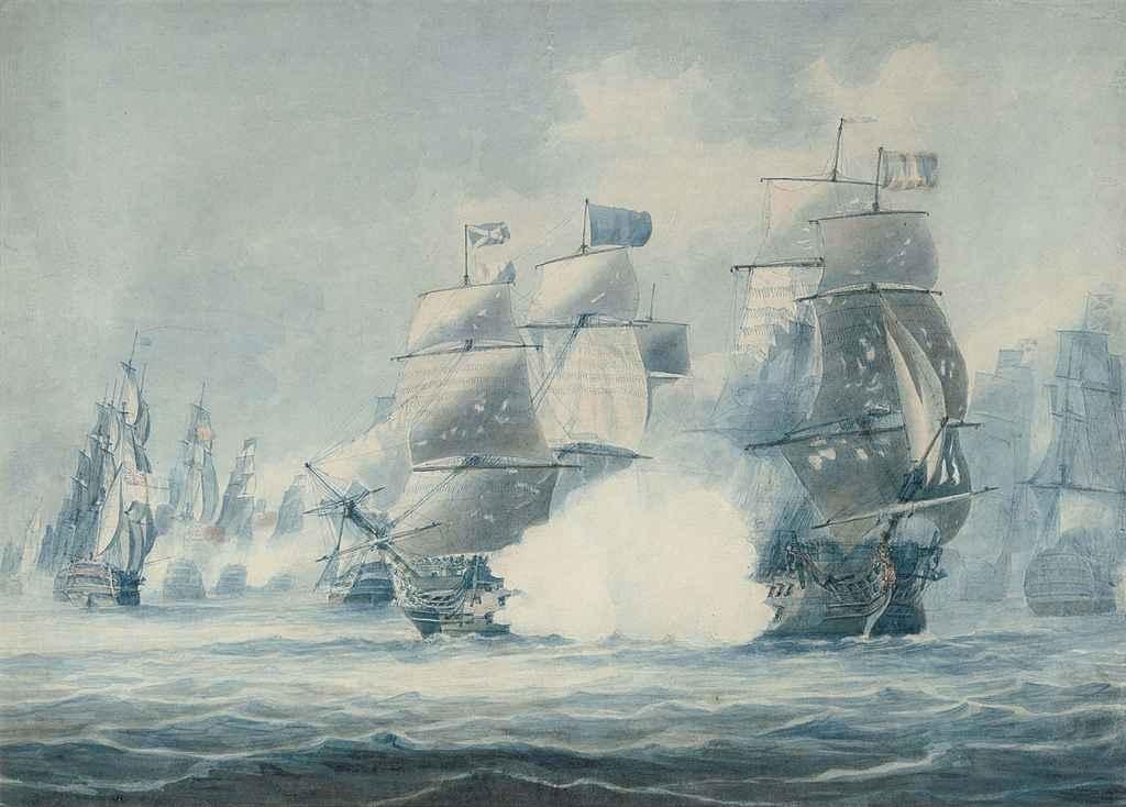 Robert Cleveley | The Battle of Cape St. Vincent, 14th February 1797: H ...