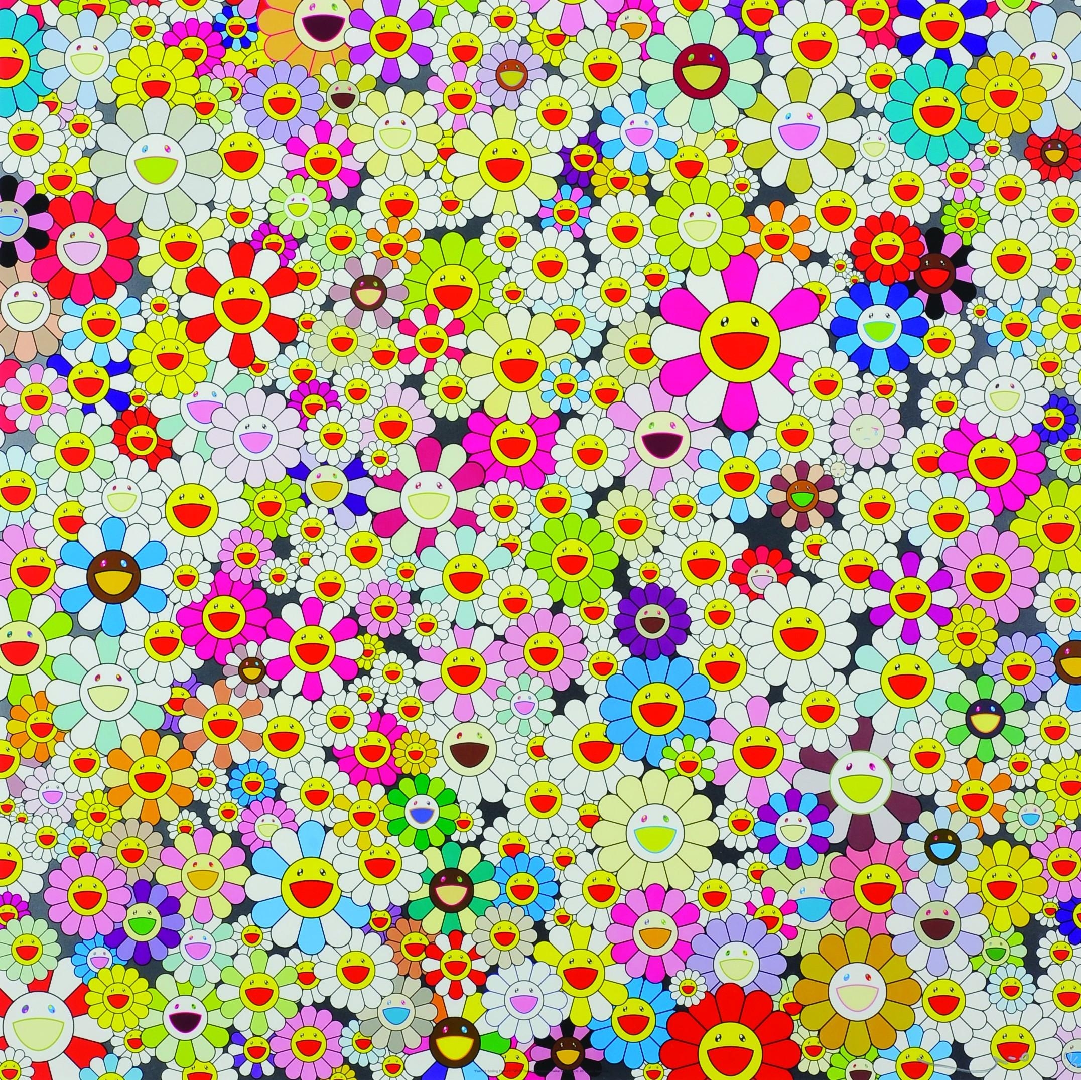 Takashi Murakami | Field Of Smiling Flowers (2010) | MutualArt