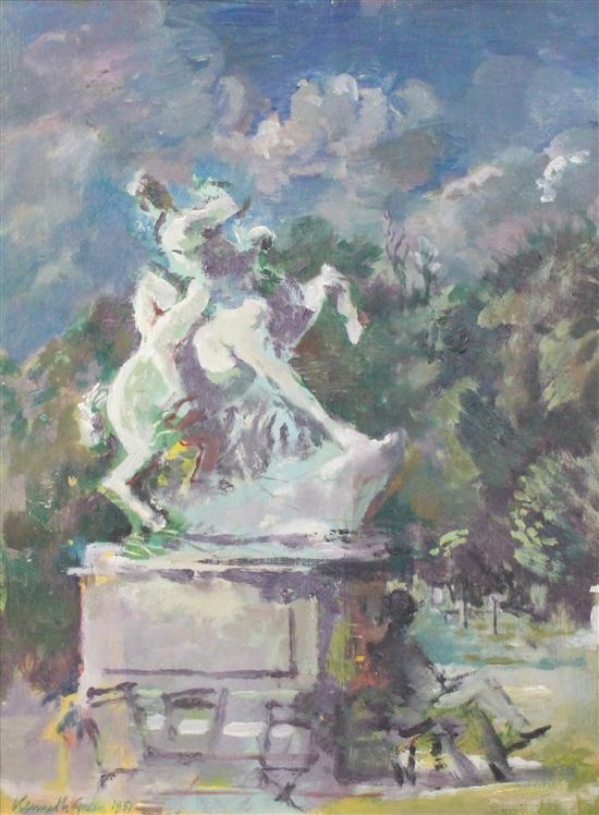 Kenneth Green | Centaur in the Tuilerie Gardens (1951) | MutualArt