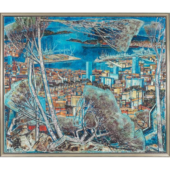 Édouard-Georges Mac-Avoy | The Port of Toulon (1966) | MutualArt