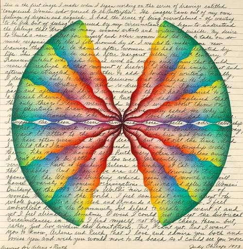 Judy Chicago | Drawing for Ruth and Arlene (from Compressed Women Who ...