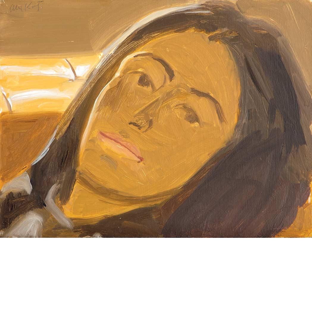 Alex Katz | Beach Scene, Yellow Flower | MutualArt