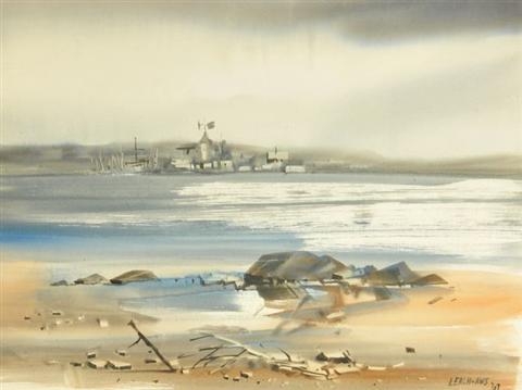 Fred Leach | Harbor Scene (1967) | MutualArt