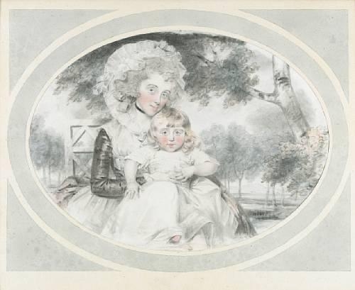 John Downman | A double portrait of Lady Hester Lushington (1750-1830 ...