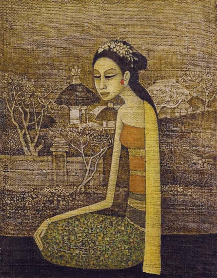 Cheong Soo Pieng | A Balinese lady (1978) | MutualArt