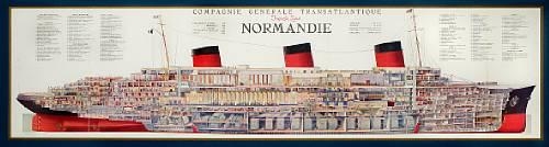 Albert Sébille | Coup Longitudinale du Paquebot Normandie | MutualArt