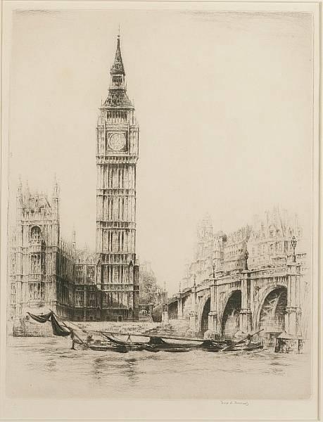 Frederick Arthur‏ Farrell | Big Ben from Westminster Bridge, and 2 more ...