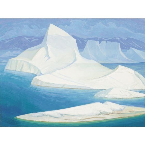 Doris McCarthy | Iceberg and the Aurora (1997) | MutualArt
