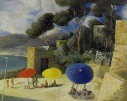 Theodore Stravinsky | Parasols on the beach | MutualArt