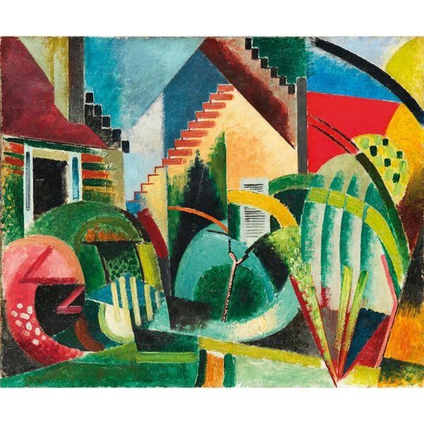 Auguste Herbin | Paysage à Céret (1913) | MutualArt