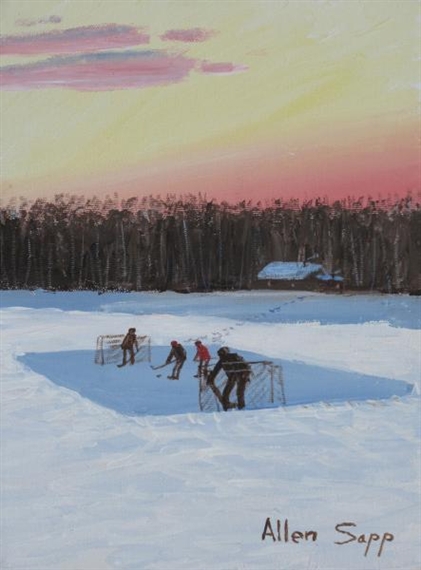 Allen Sapp | HOCKEY GAME | MutualArt