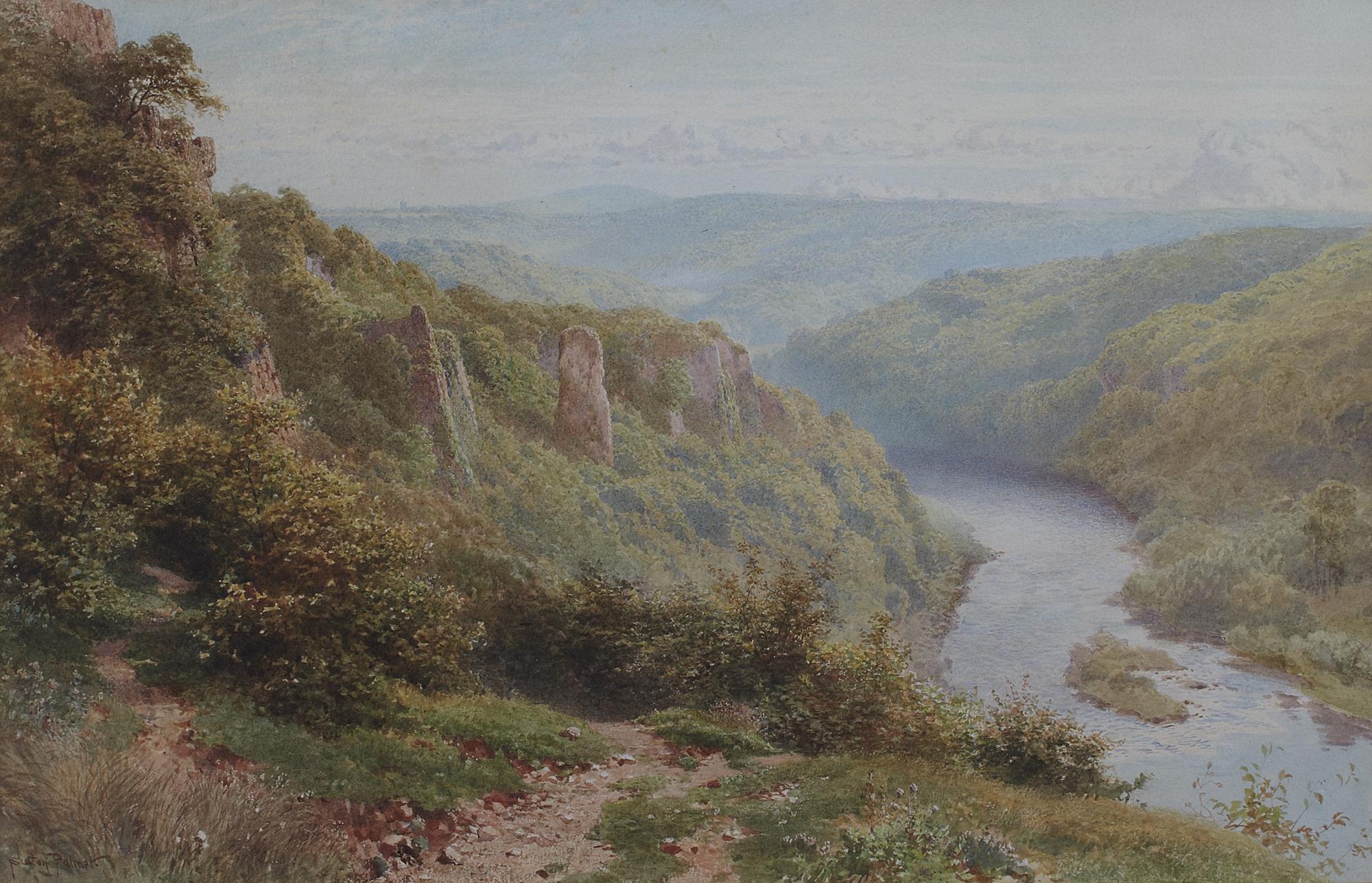 Harry Sutton Palmer | LOOKING DOWN THE WYE TO SIMMONS GAT (1884 ...