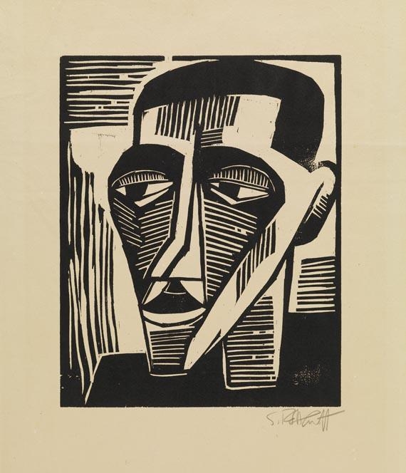 Karl Schmidt-Rottluff | Männlicher Kopf (1915) | MutualArt
