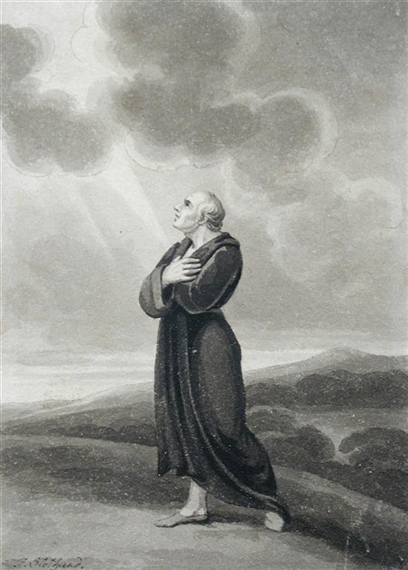 Thomas Stothard | 2 works: The Nubian Slave; and A Saint at Prayer ...