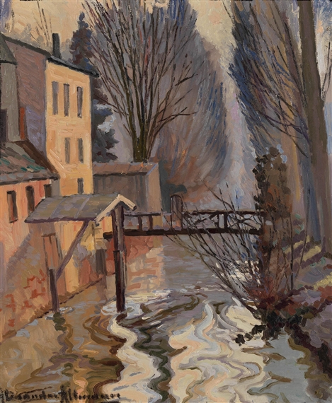 Alexandre Altmann | Winter Landscape with River | MutualArt