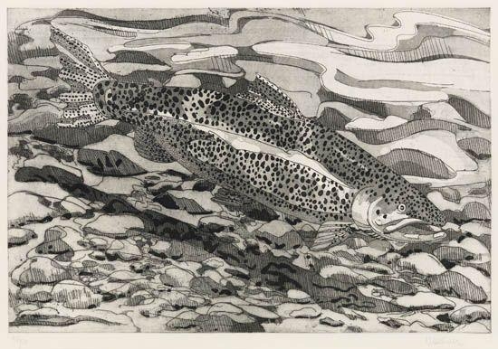 Neil Welliver | Brook Trout II (1975) | MutualArt