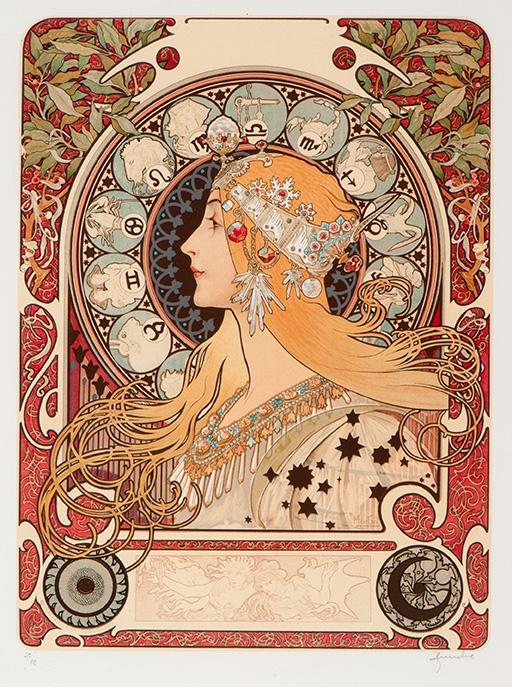 Alphonse Mucha | Zodiac | MutualArt