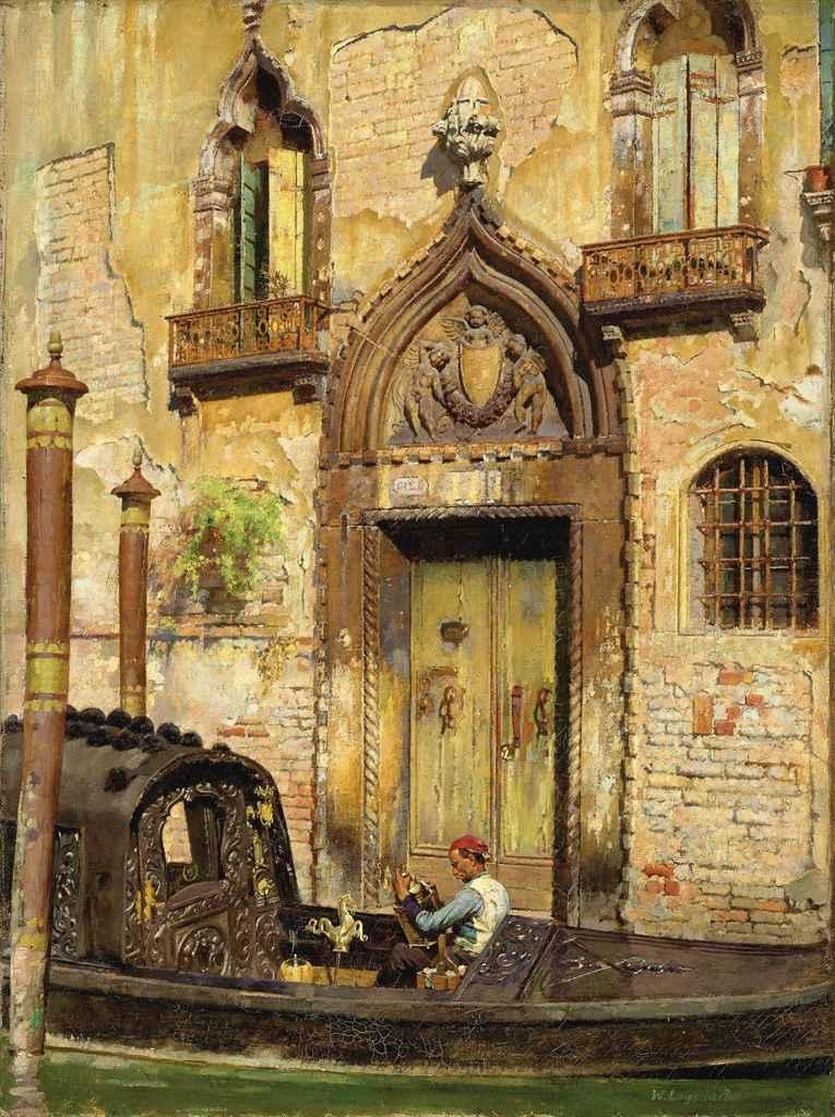 William Logsdail | A Water Doorway, Venice | MutualArt