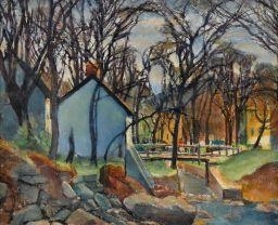 Nancy Maybin Ferguson | OLD MILL ON THE WISSAHICKEN | MutualArt
