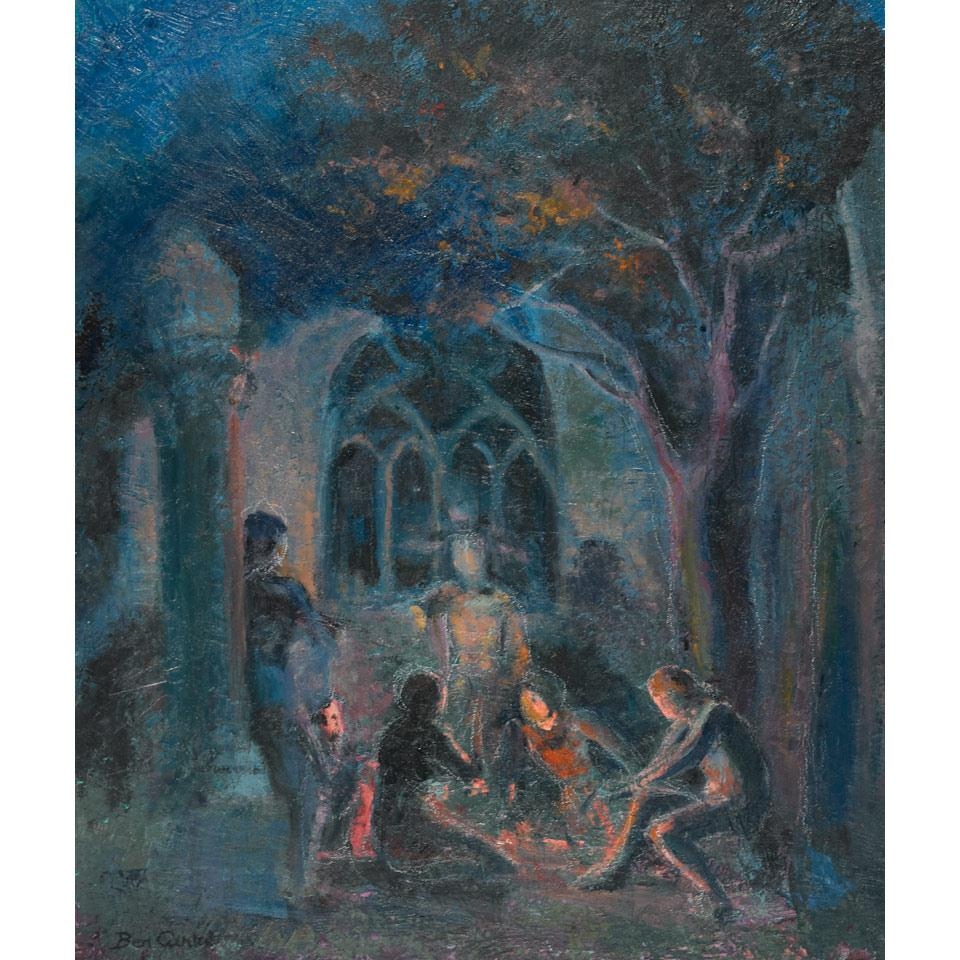 Ben Carré | CAMPFIRE IN THE WOODS | MutualArt