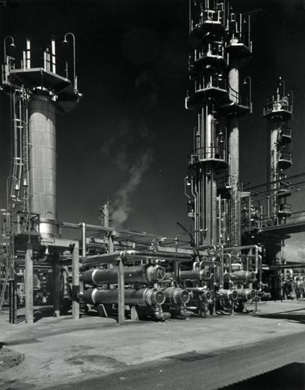 Wolfgang Sievers | Towers Standing Next to Tanks and Pipelines at Mobil ...