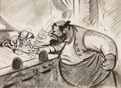 Walt Disney | Pinocchio and Stromboli | MutualArt