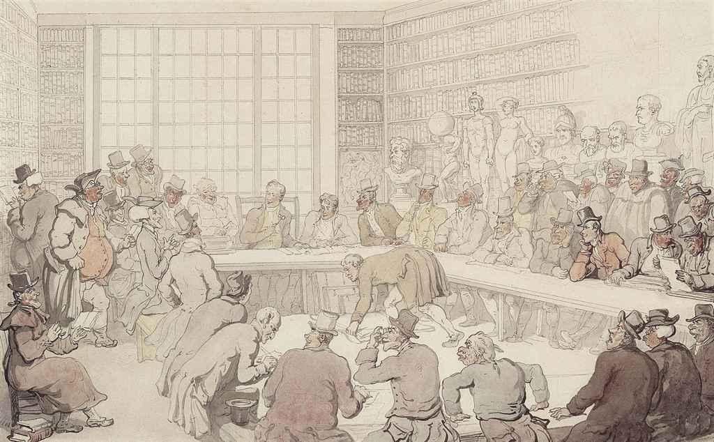 Thomas Rowlandson | Dr Syntax at an auction | MutualArt