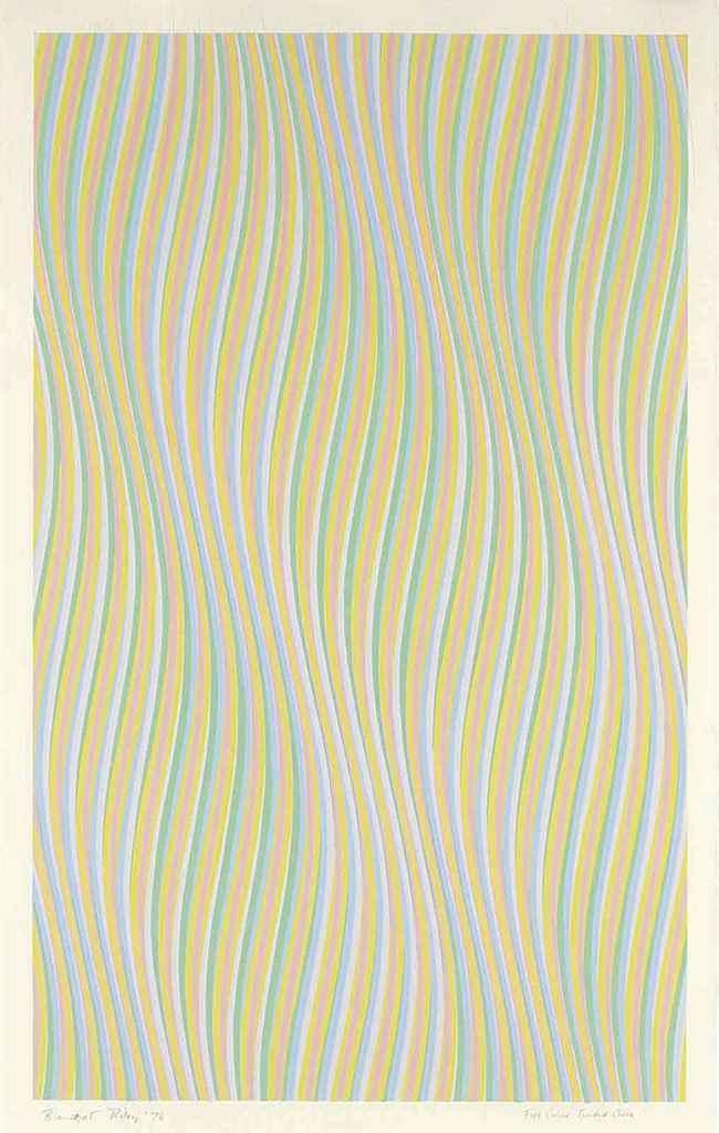 Bridget Riley | Five Colour Twisted Curve (1976) | MutualArt