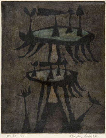 Geoffrey Petts Clarke | Woman and Child (1953) | MutualArt