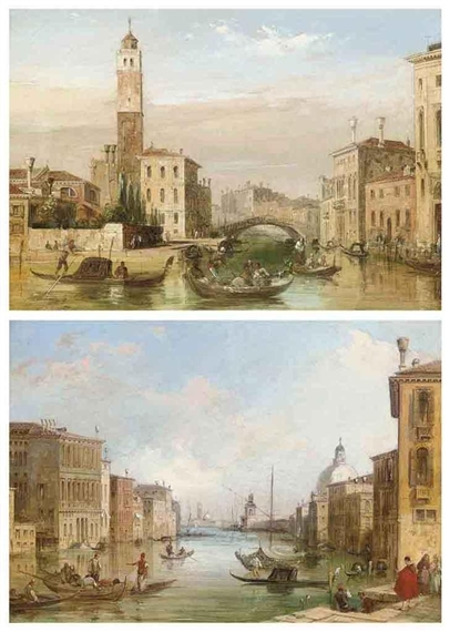 Edward F. D. Pritchard | 2 works: The Grand Canal; and The entrance to ...