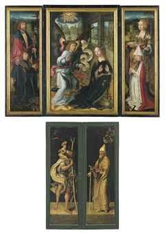 Annunciation With Two Kneeling Donors