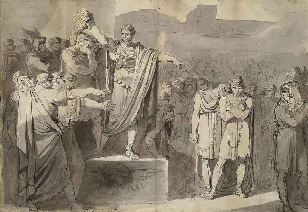 Bartolomeo Pinelli | Lucius Junius Brutus condemning to death his sons ...