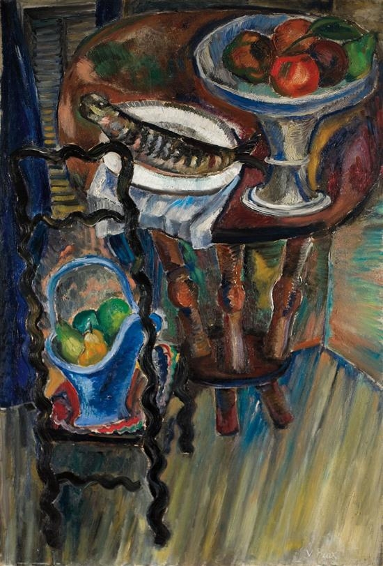 Valentine Prax | Intérieur au poisson et fruits | MutualArt