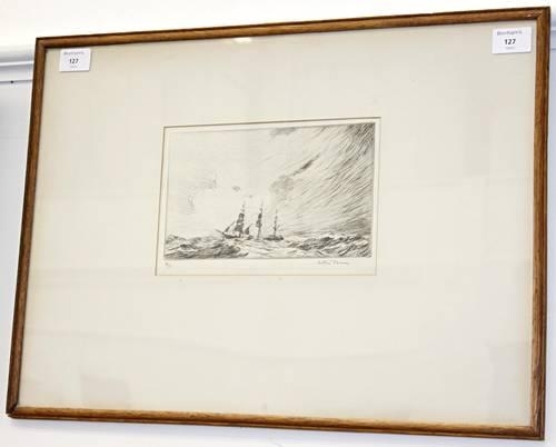 Arthur Briscoe | Roaring Forties Etching (1926) | MutualArt