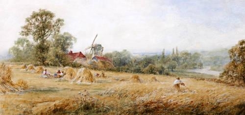 Henry John Kinnaird | 2 works: 'Near Pangbourne, Thames' and 'The ...